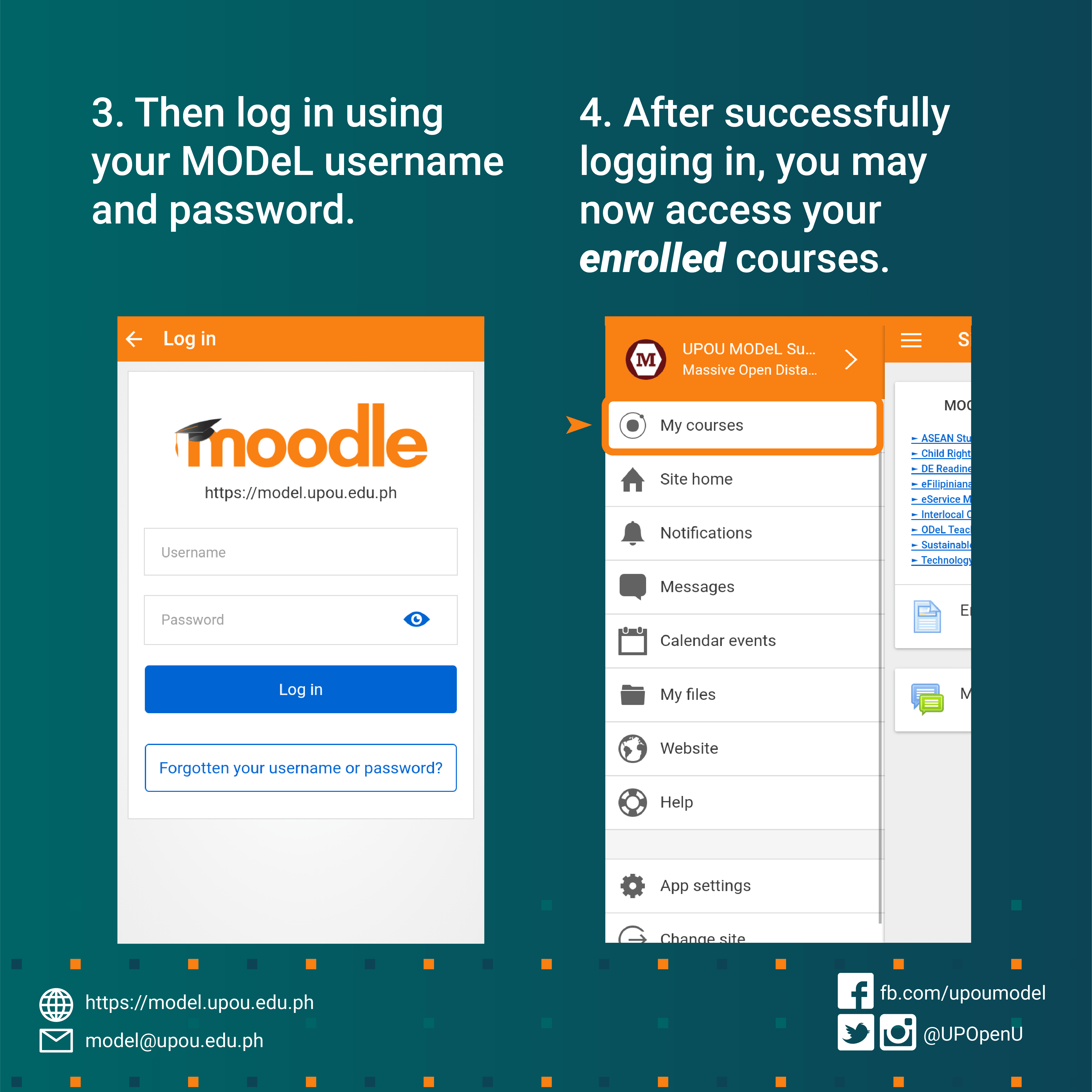 UPOU MODeL: Access our courses through your phones | UPOU MODeL